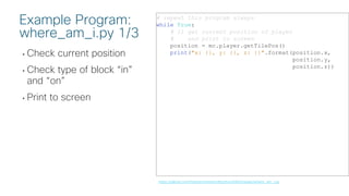 Learning Python with Minecraft and my Dad - PyOhio 2018 | PPT