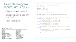 Learning Python with Minecraft and my Dad - PyOhio 2018 | PPT
