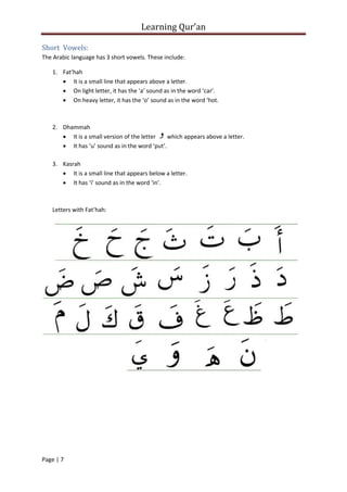 Learning Al-Quran for Beginners - Arabic.pdf