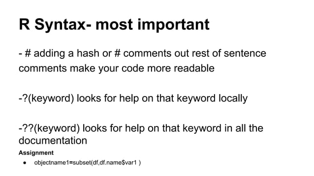 Learning R and Teaching R