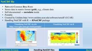 Learning R - Handling NetCDF files | PPTX