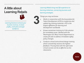 Learning rebels strategy process | PPTX