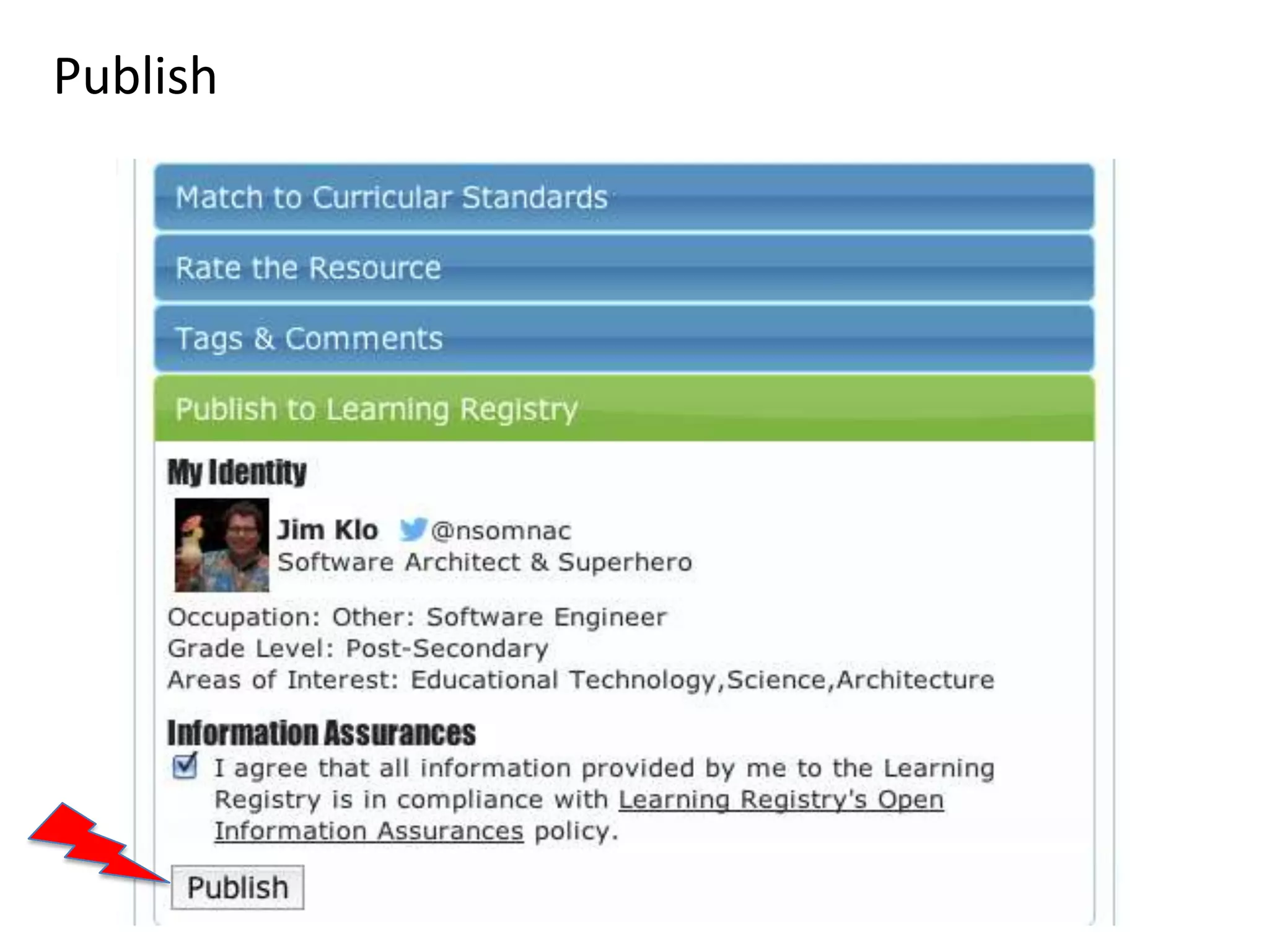 Learning registry for Connected Educators | PPT