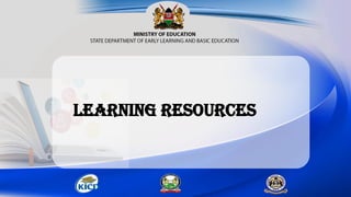 LEARNING RESOURCES for high school teacher | PPTX