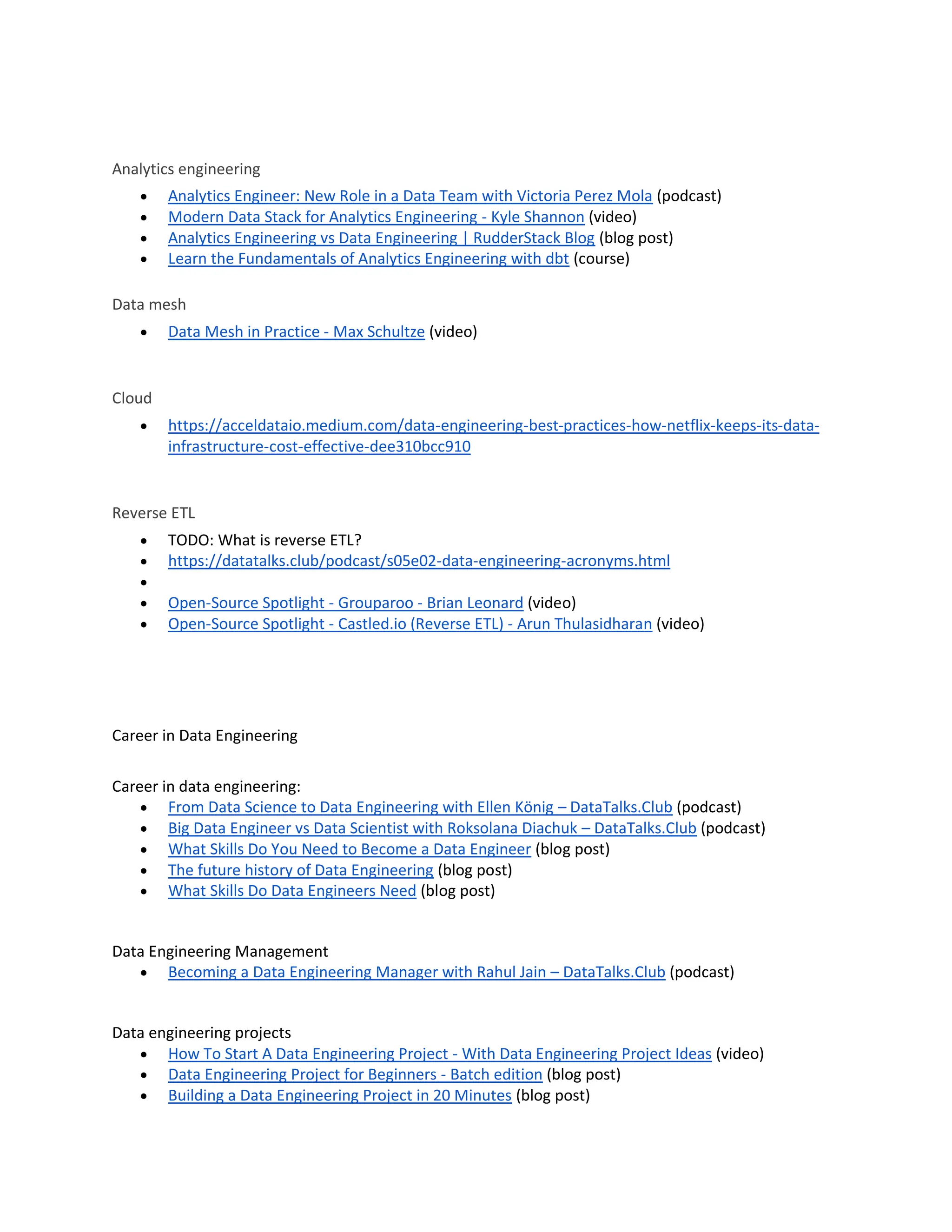Dataengineeringlearningroadmappdf 