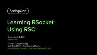 Learning RSocket Using RSC | PDF