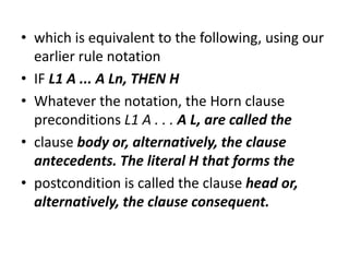 Learning rule of first order rules | PPTX