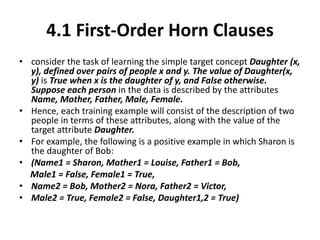 Learning rule of first order rules | PPTX