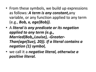 Learning rule of first order rules | PPTX