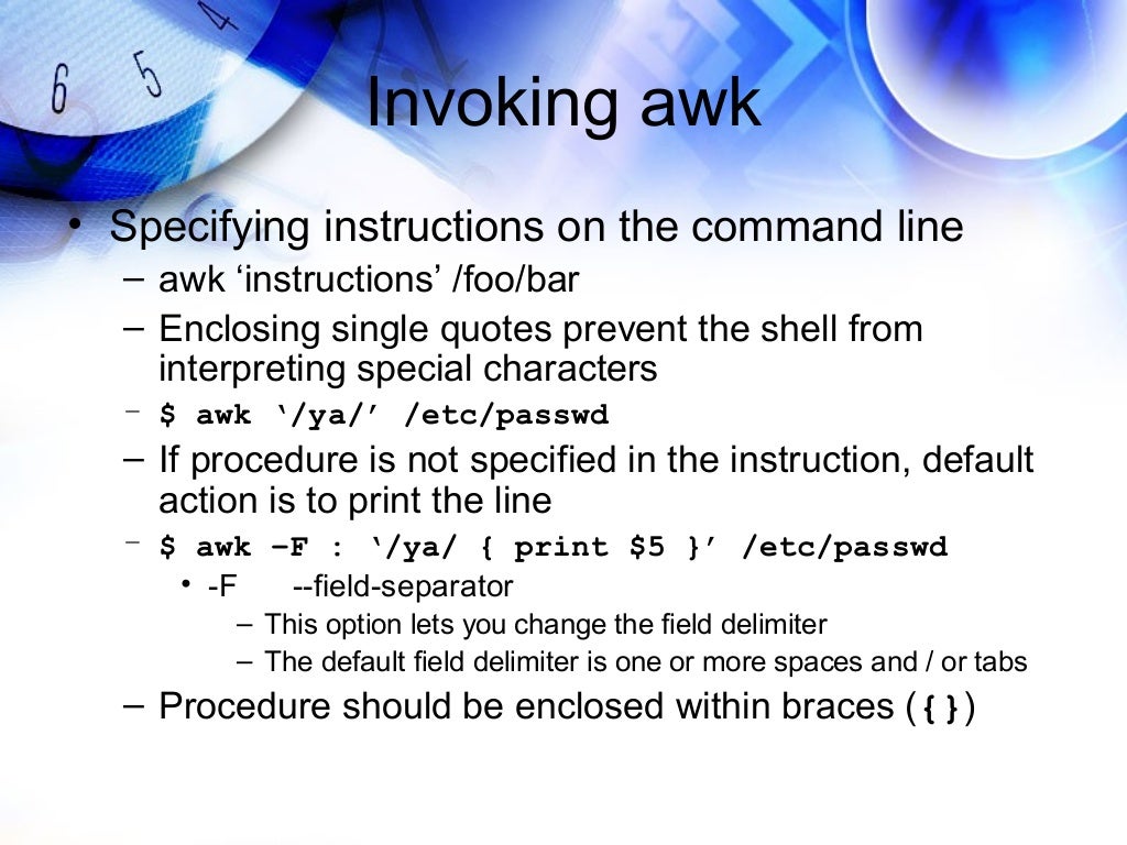 Learning sed and awk Learning sed and awk