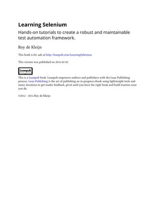 Learning selenium sample | PDF