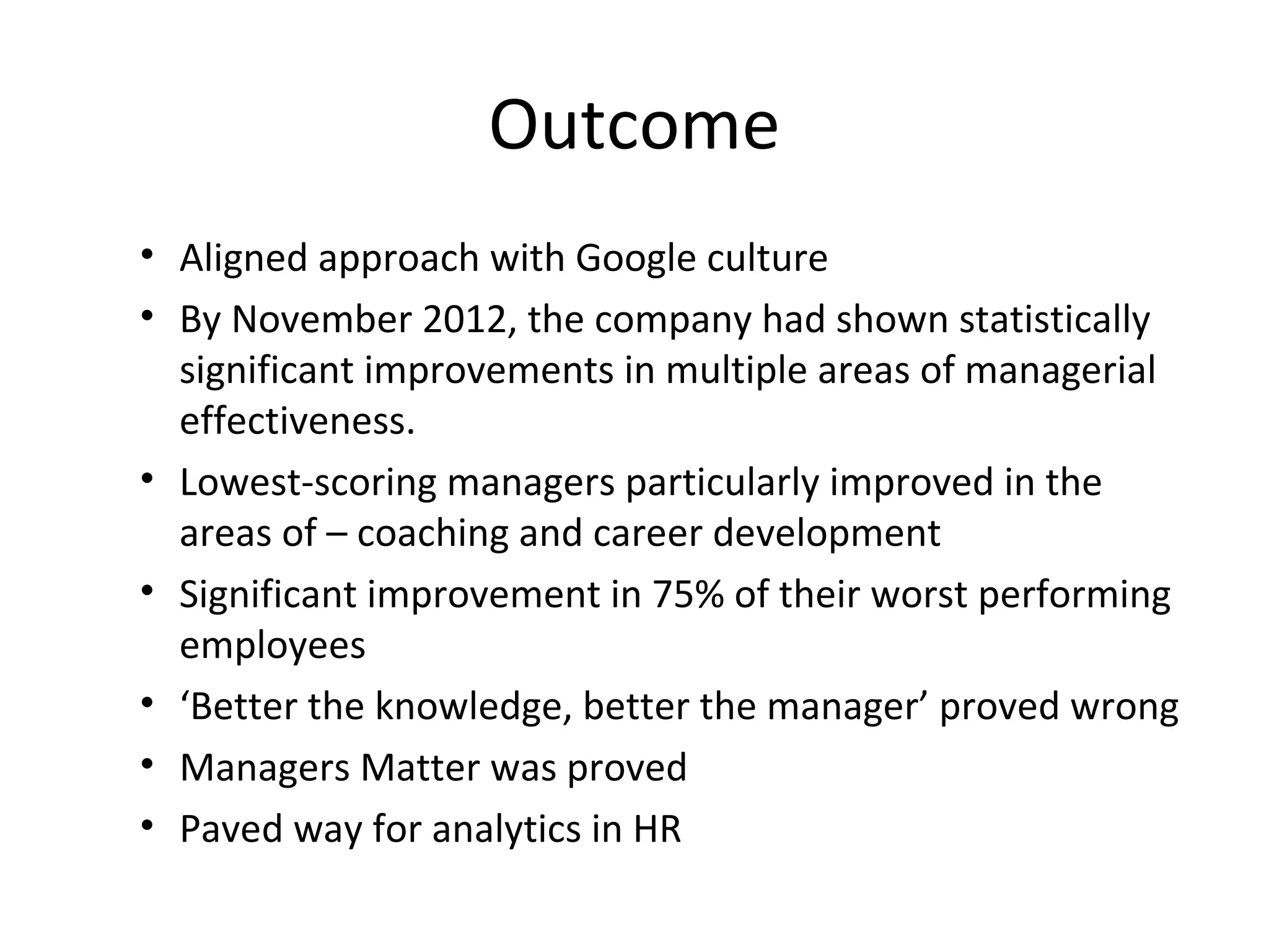 Google's Project Oxygen | PPT