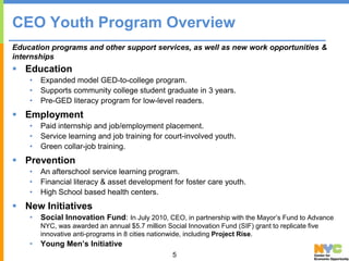 Learning Session 1-8 Engaging Young Adults in NYC | PPTX