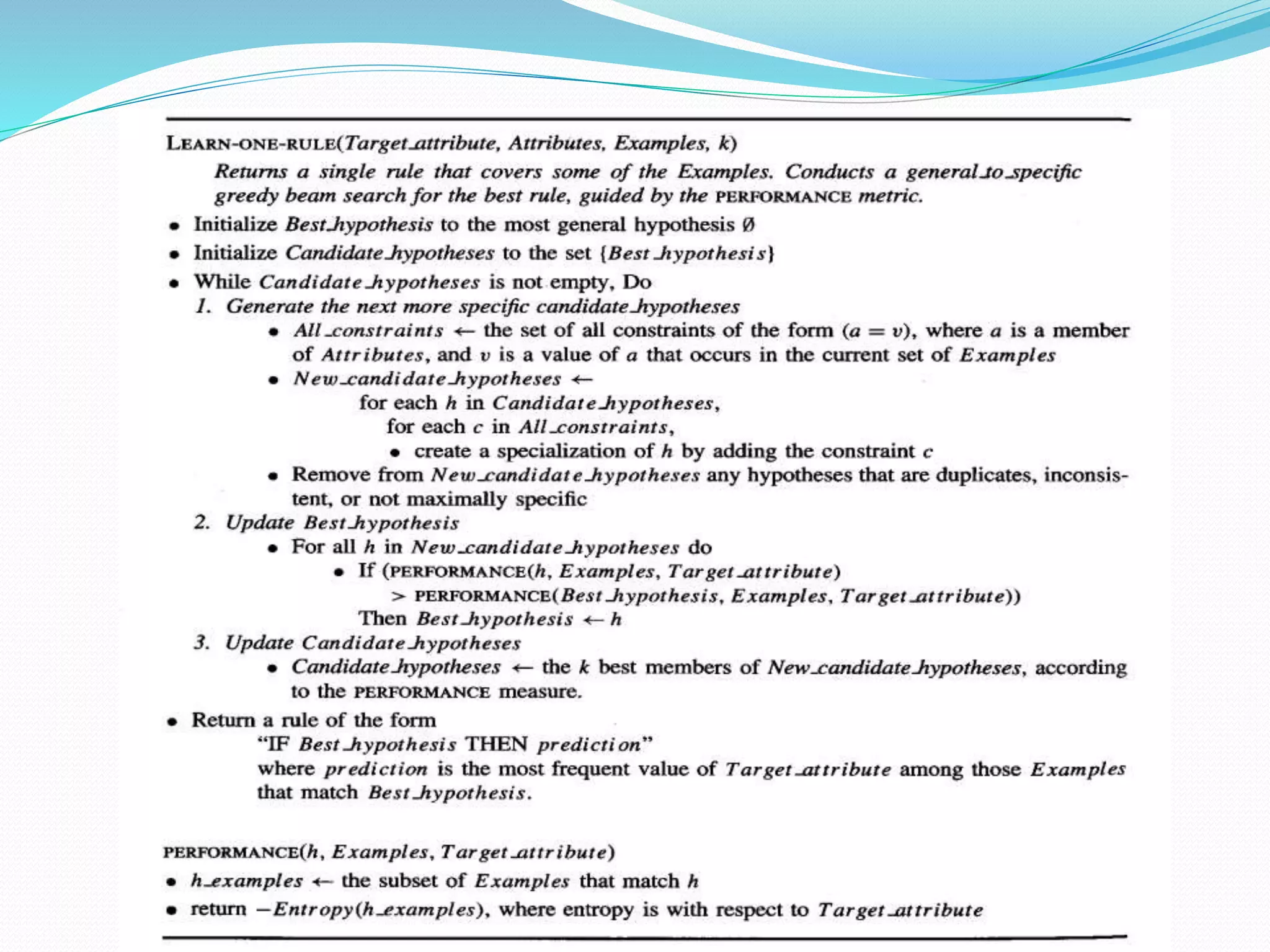 Learning set of rules | PPTX