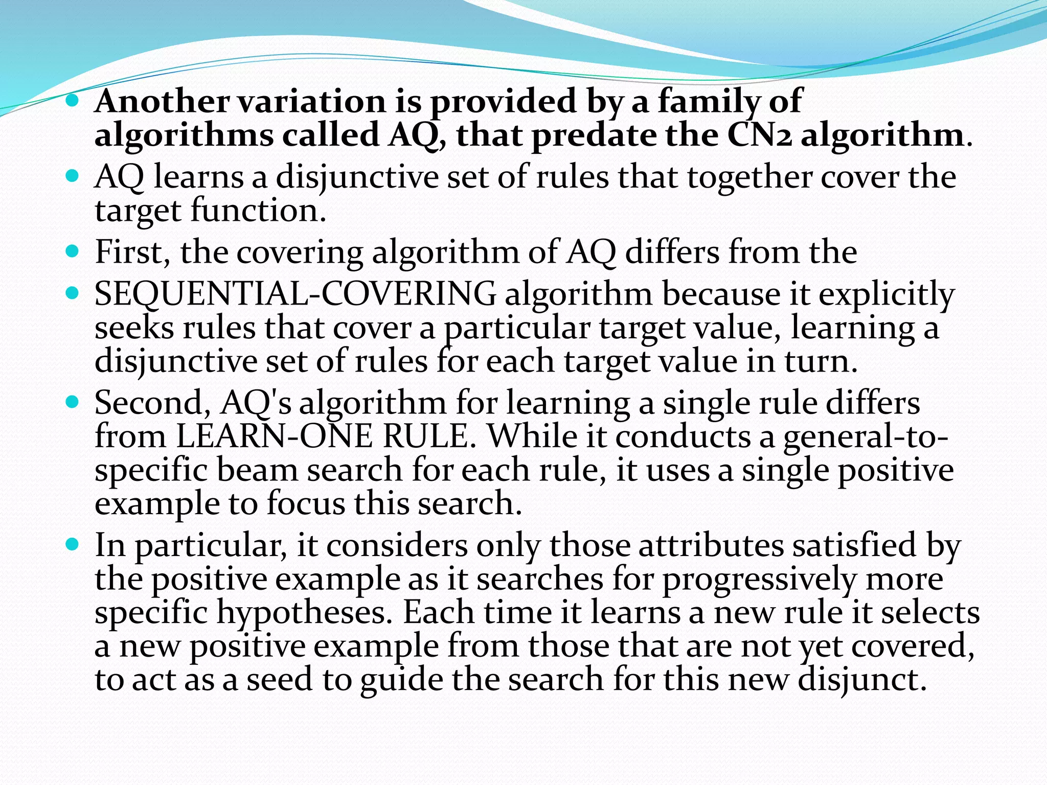 Learning set of rules | PPTX