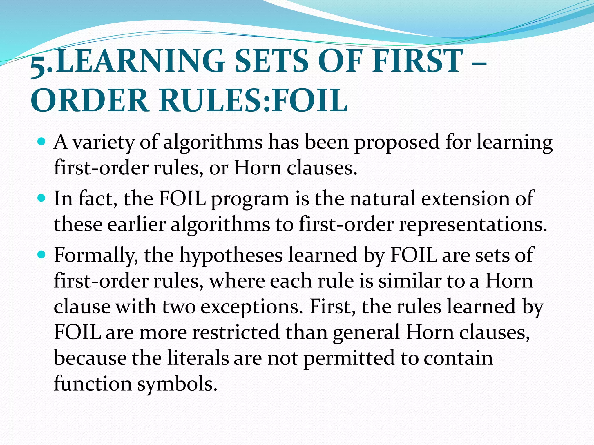 Learning set of rules | PPTX