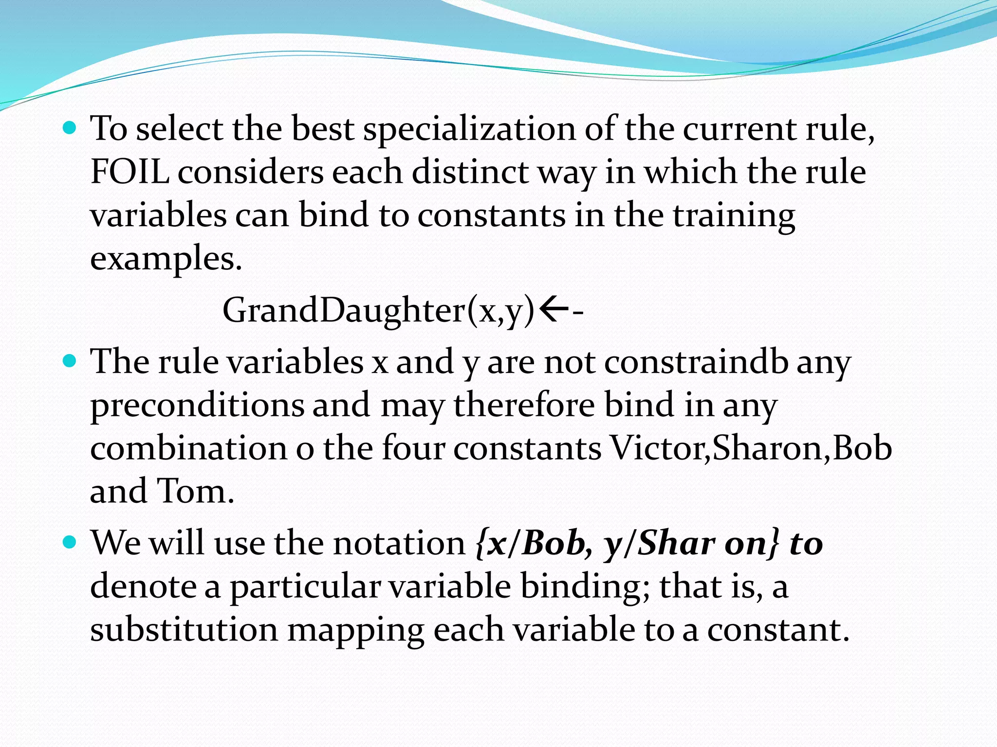 Learning set of rules | PPTX