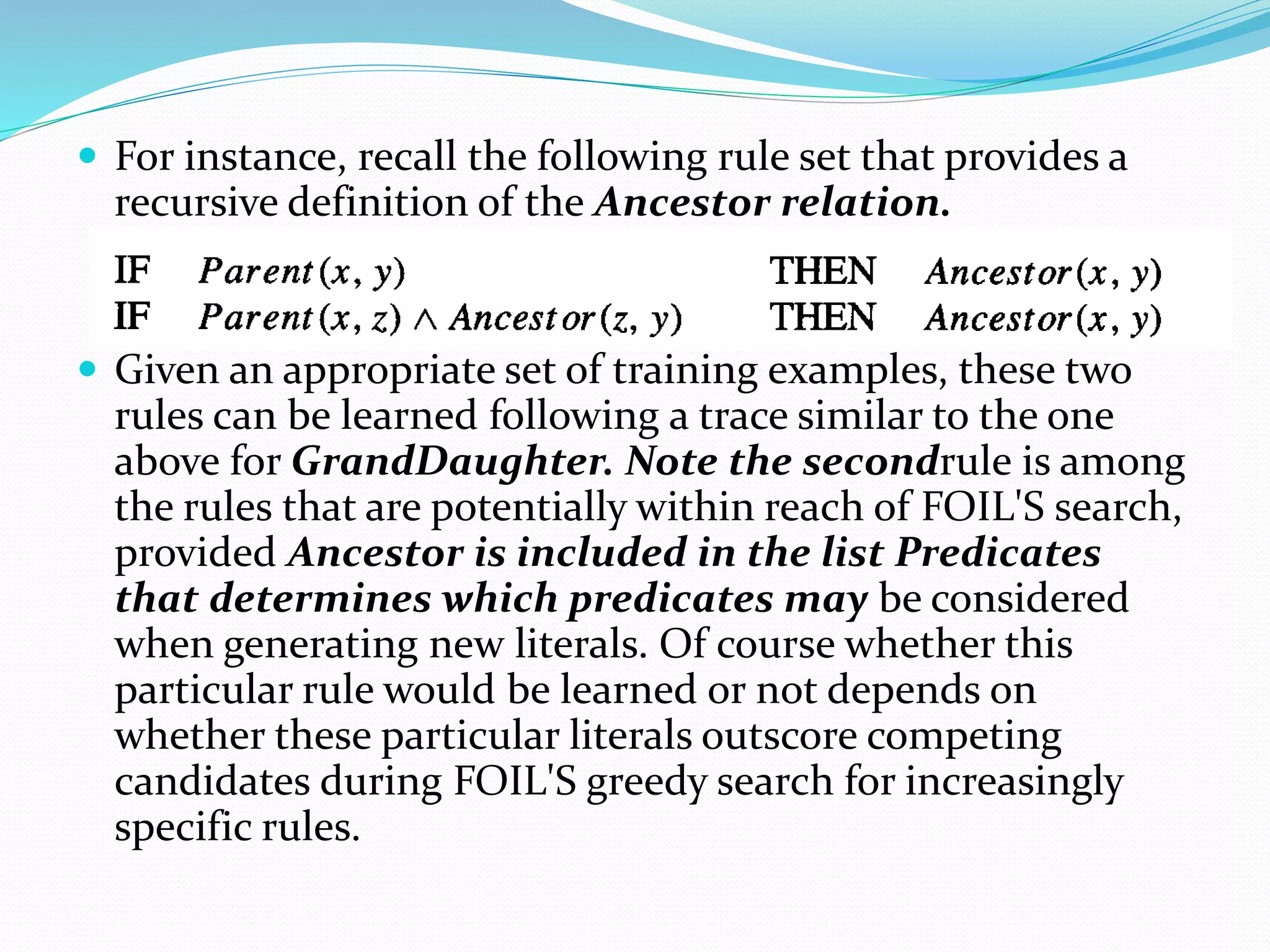 Learning set of rules | PPTX