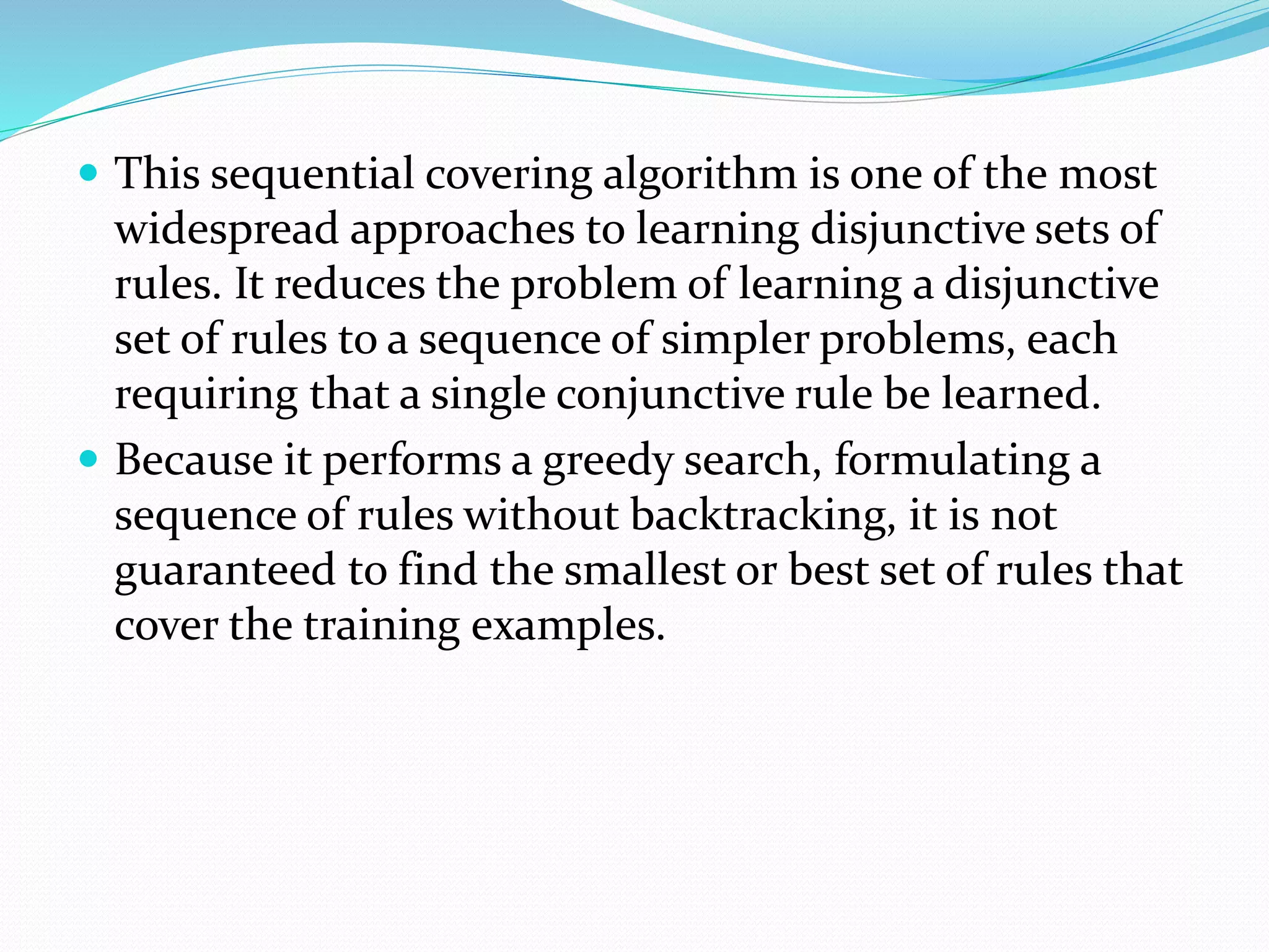 Learning set of rules | PPTX