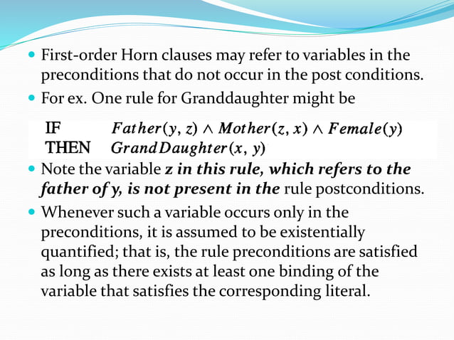 Learning set of rules | PPTX | Programming Languages | Computing