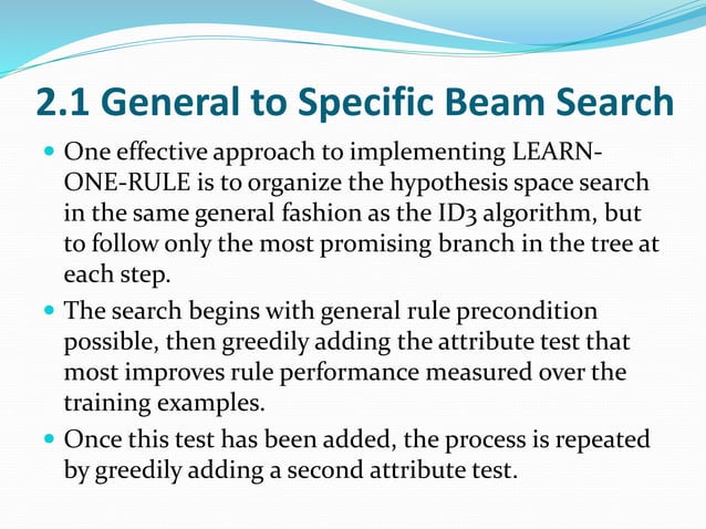 Learning set of rules | PPTX | Programming Languages | Computing