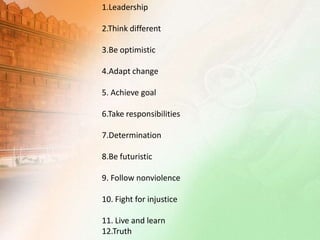 Learnings From Mahatma Gandhi | PPT