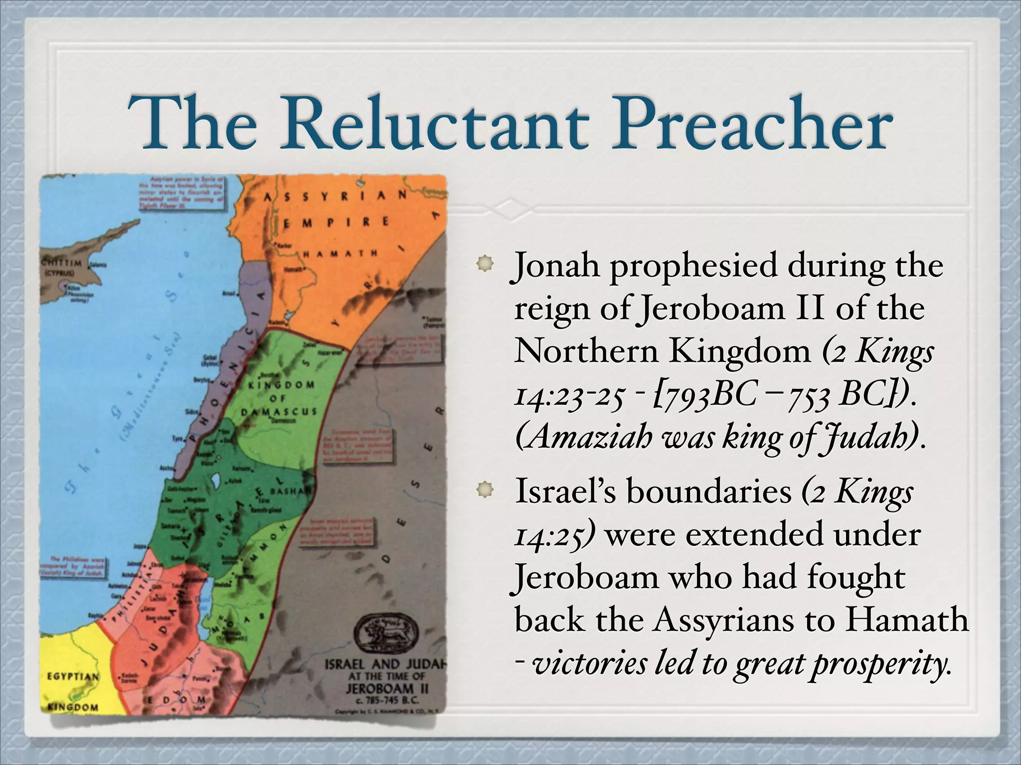 Jonah, The Reluctant Preacher | PDF