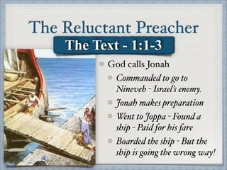 Refuses To Go To Nineveh Jonah