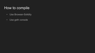 Learning Solidity | PPTX | Programming Languages | Computing