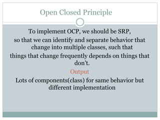 Learning solid principles using c# | PPTX
