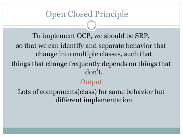 Learning solid principles using c# | PPTX