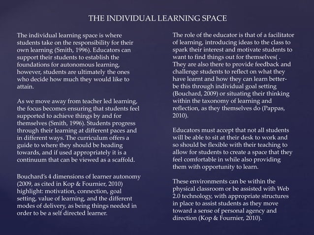 Learning Spaces- what are they and why they are important | PPTX