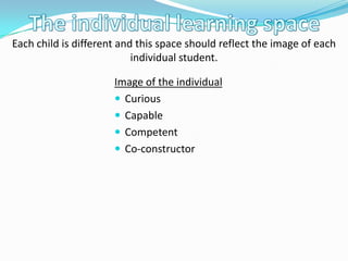 Learning spaces presentation | PPT