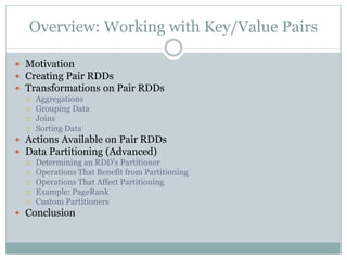 Learning spark ch04 - Working with Key/Value Pairs | PPT