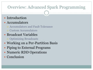 Learning spark ch06 - Advanced Spark Programming | PPT