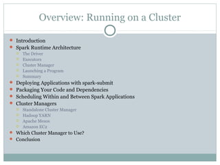 Learning spark ch07 - Running on a Cluster | PPT | Cloud Computing | Internet