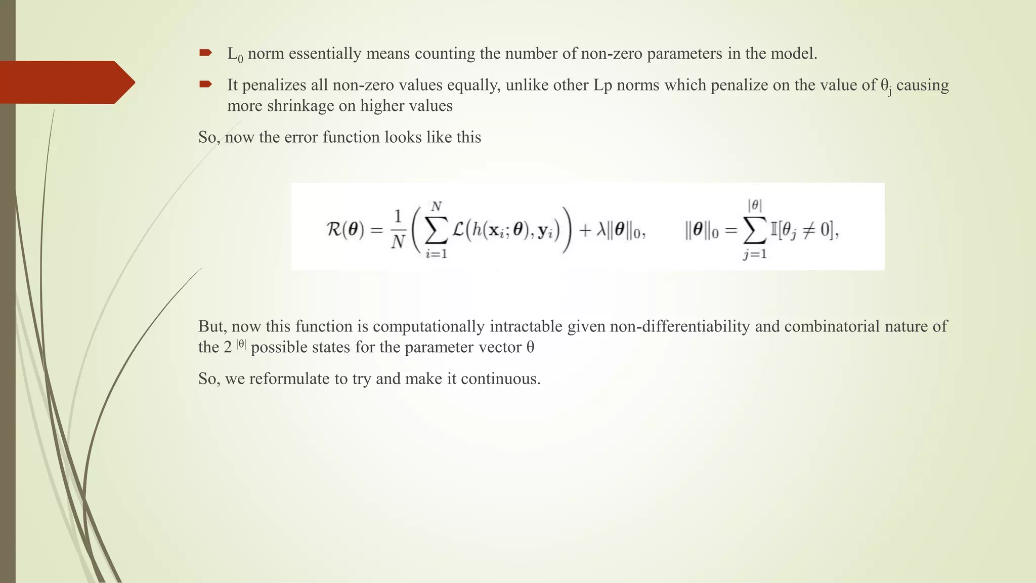 Learning sparse Neural Networks using L0 Regularization | PPT Learning sparse Neural Networks using L0 Regularization | PPT