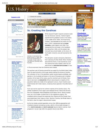 Learning stations southern colonies | PDF