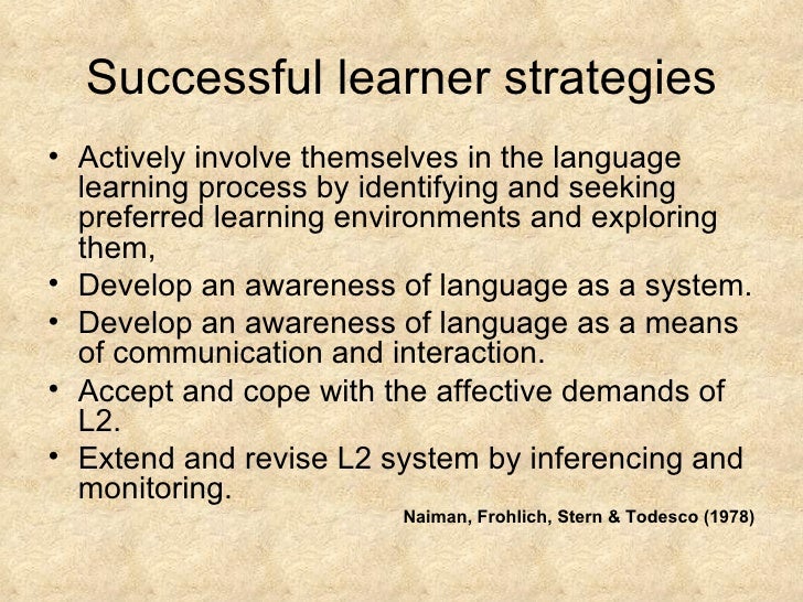 Learning Strategies