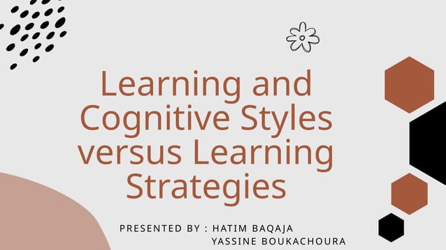 Learning strategies Cognitive Styles .pptx