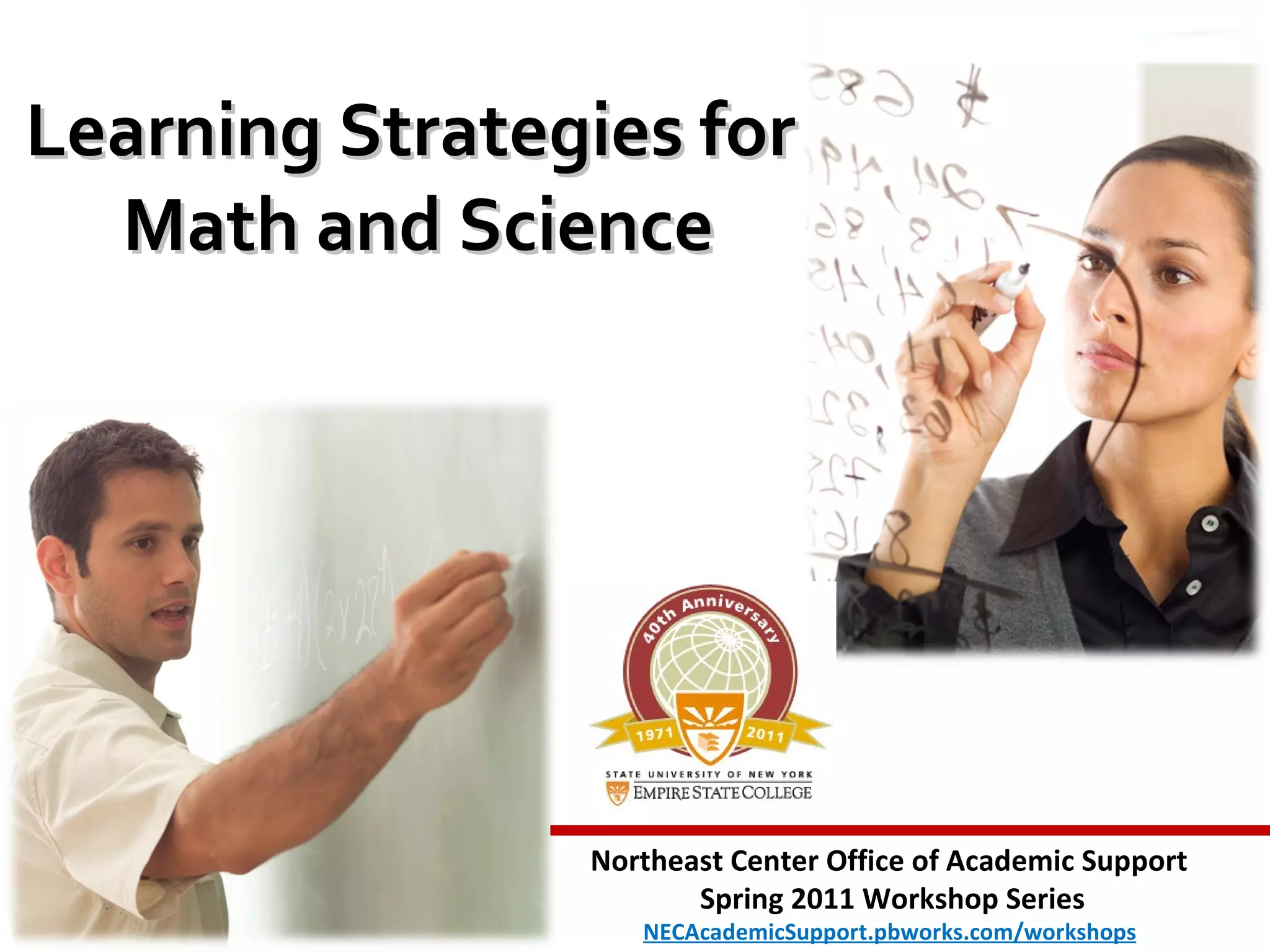Learning strategies for math and science | PPT