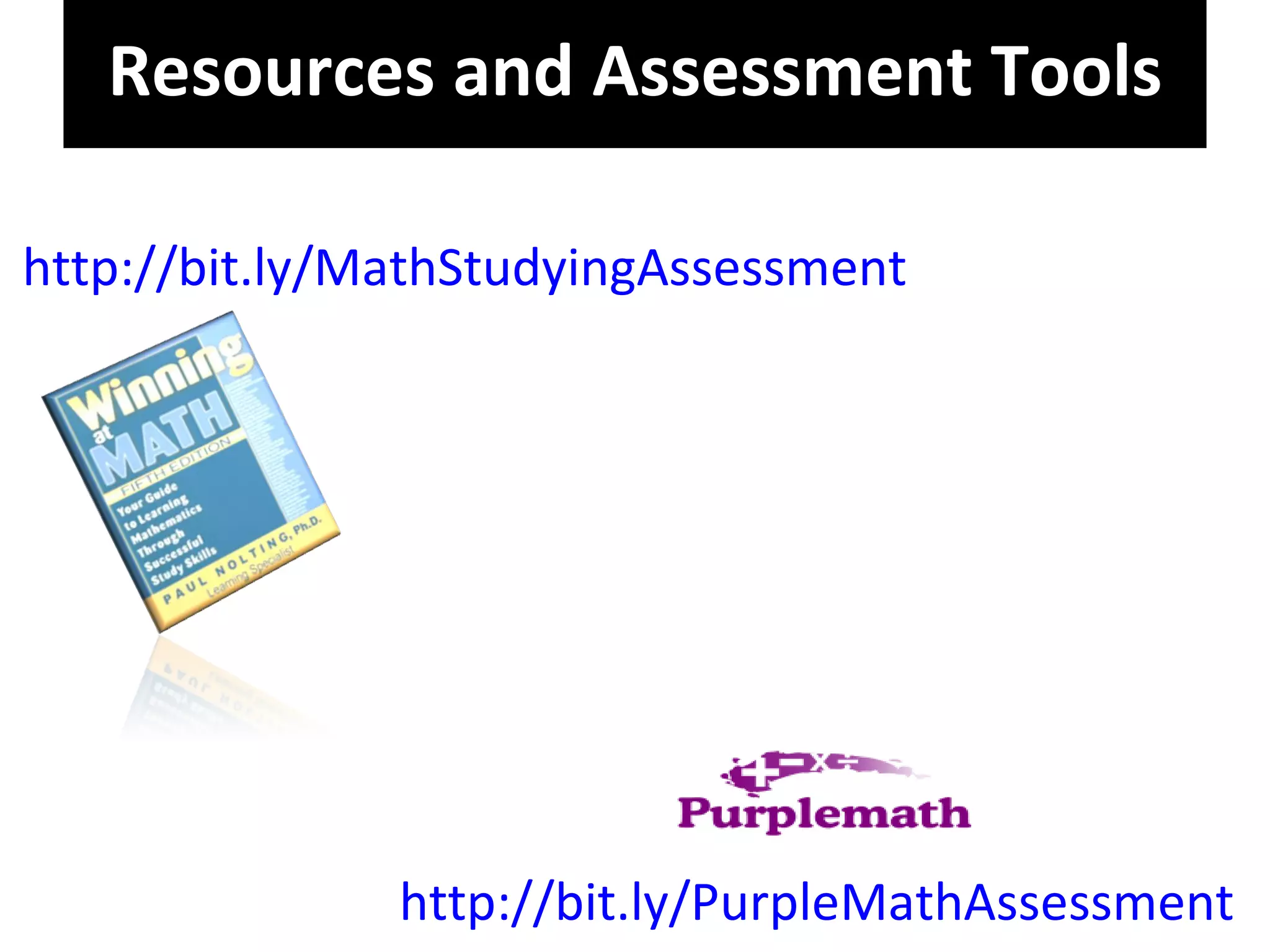 Learning strategies for math and science | PPT