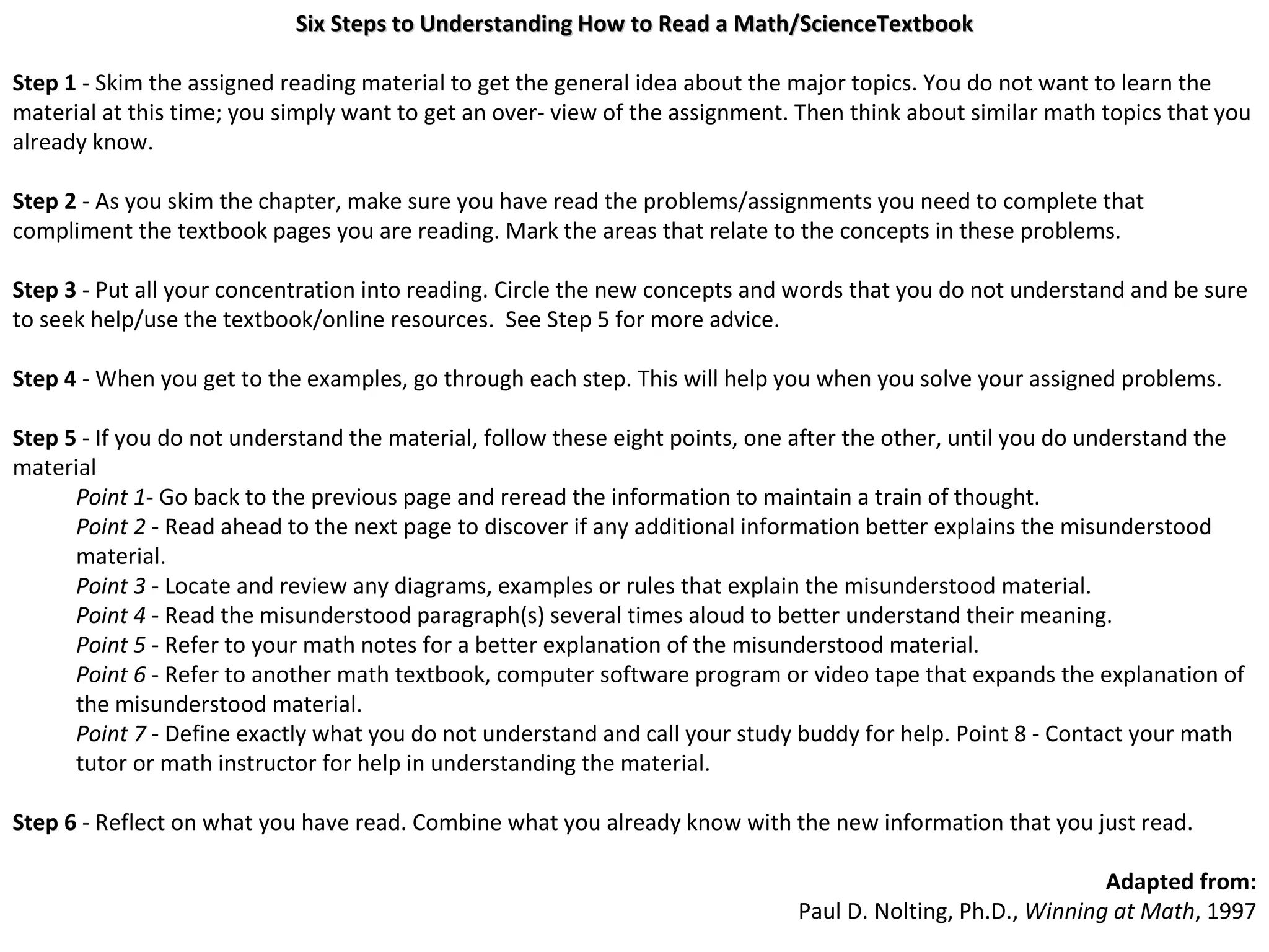 Learning strategies for math and science | PPT