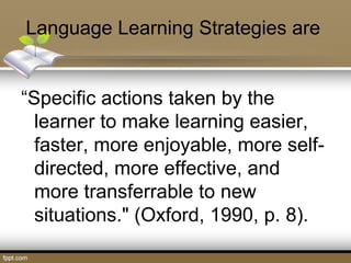 Learning strategies | PPT