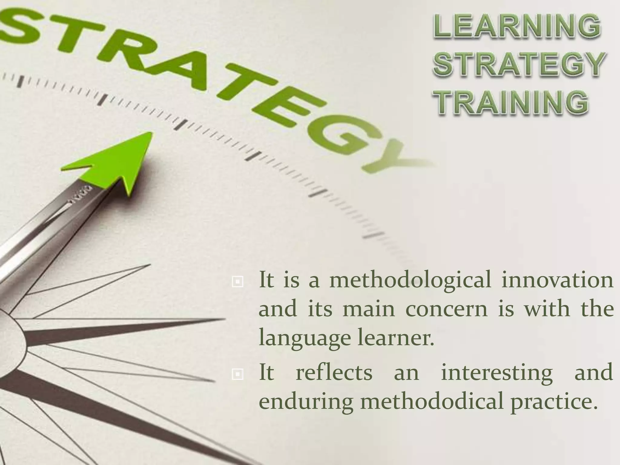 Learning Strategy Training | PPTX