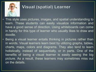 Learning style | PPTX | Parenting Babies and Toddlers | Parenting