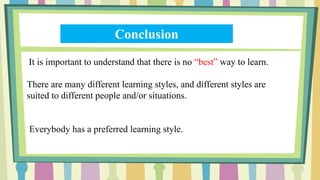 Learning style | PPT