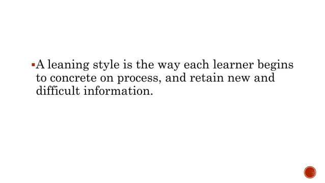 Learning style solidarity learning sssss | PPTX