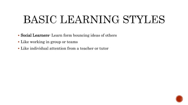 Learning style solidarity learning sssss | PPT