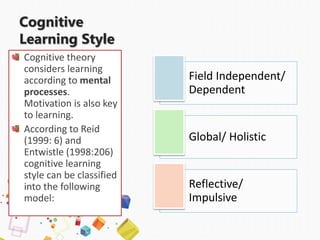 Learning style | PPTX | Education